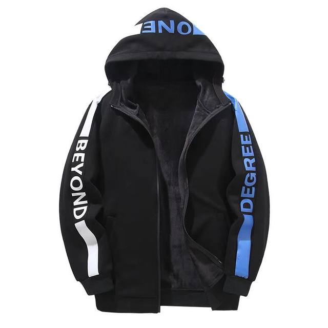 Zipper plus fat plus size boys' clothes with handsome young men's fat ...