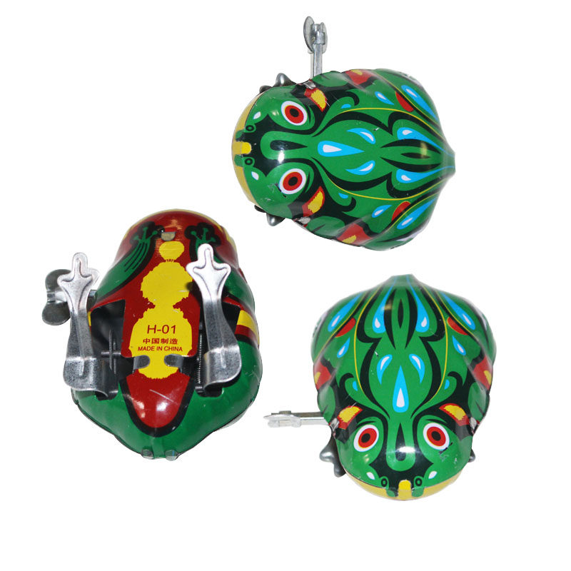 Clockwork clockwork frog 5 yuan winding clockwork toys sale children ...