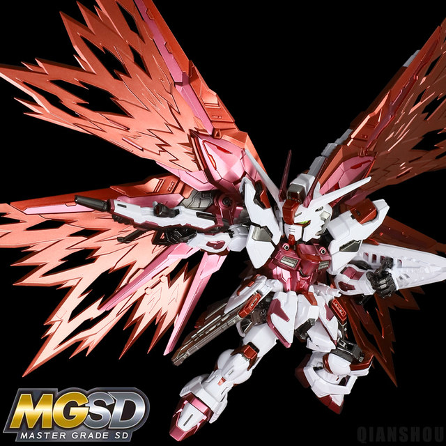 Bandai Thousand Hand MGSD Pink Cherry Blossoms Freedom Gundam Model Mini Lauding Xiaoga Q ...