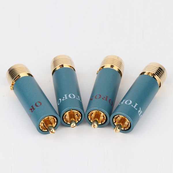Highly windy 24k gold-plated self-locking rca head | Oem Signal Line