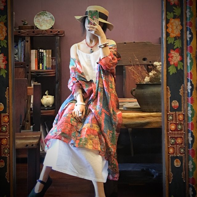 Original pure cotton loose and versatile bottoming suspender long inner ...