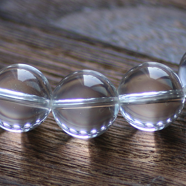 Natural white crystal bracelet, full crystal single circle, natural ...