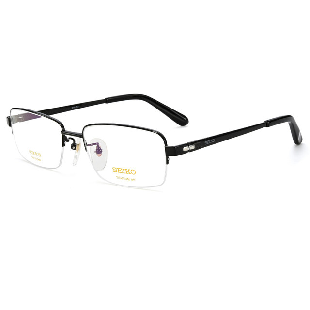 Seiko glasses frame men's half-frame business myopia anti-blue light ...