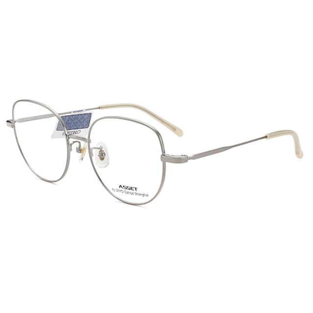 Seiko ultra-light retro round frame large frame myopia glasses frame ...