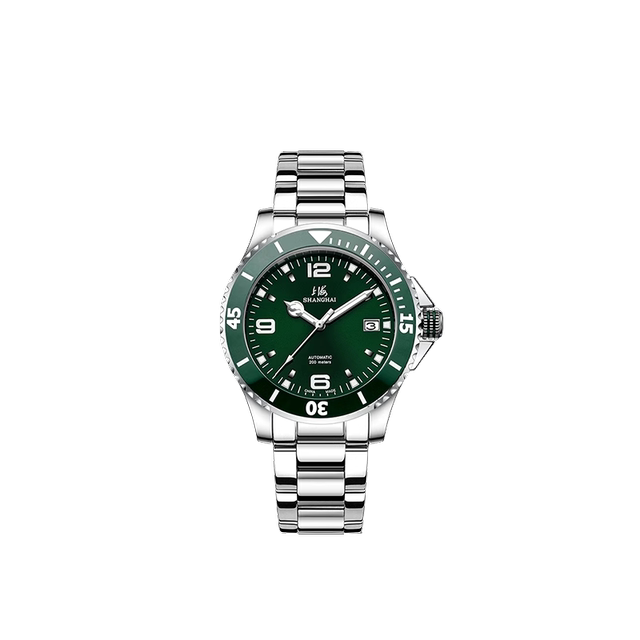Shanghai watch men's green water ghost diving luminous new business ...