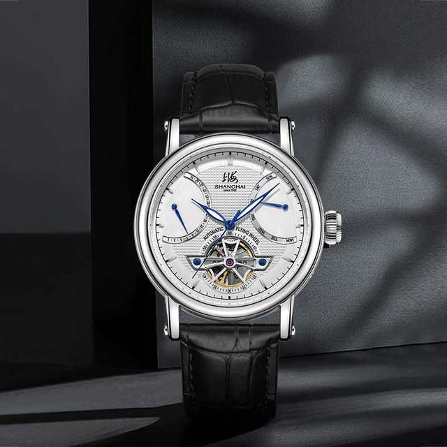 Shanghai Watch 42mm Exposed Series Automatic Mechanical Calendar Weekly ...