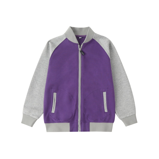 School uniform British style spring and autumn Tsinghua purple cotton ...