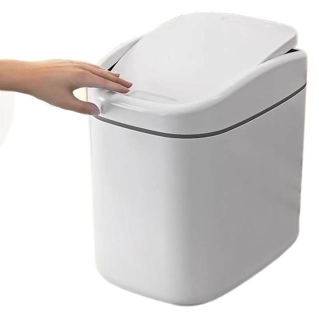 Mini desktop trash bin small home with bedroom bedside debris storage ...