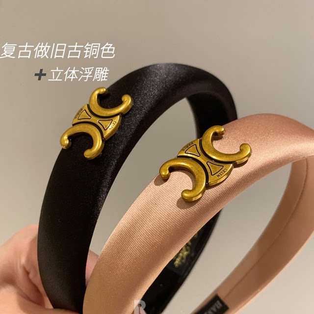 Self -stay! Triumph satin hair binding hair hoop Washing face Summer ...