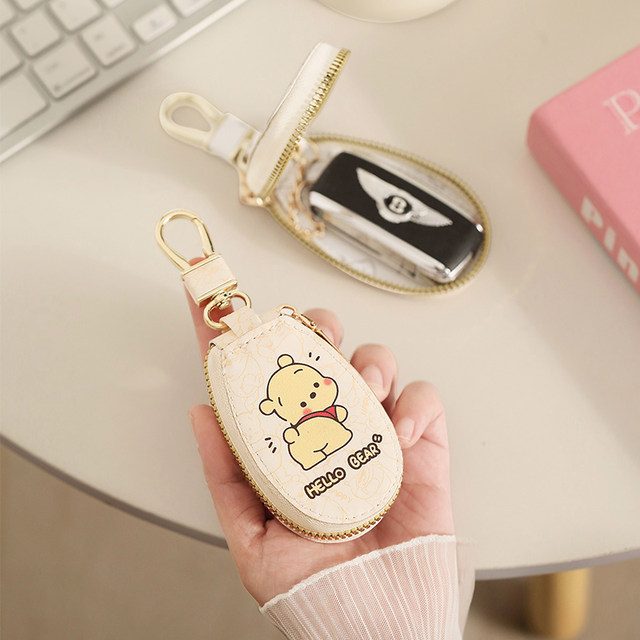 Key bag women's compact storage bag cute new zipper Internet celebrity ...