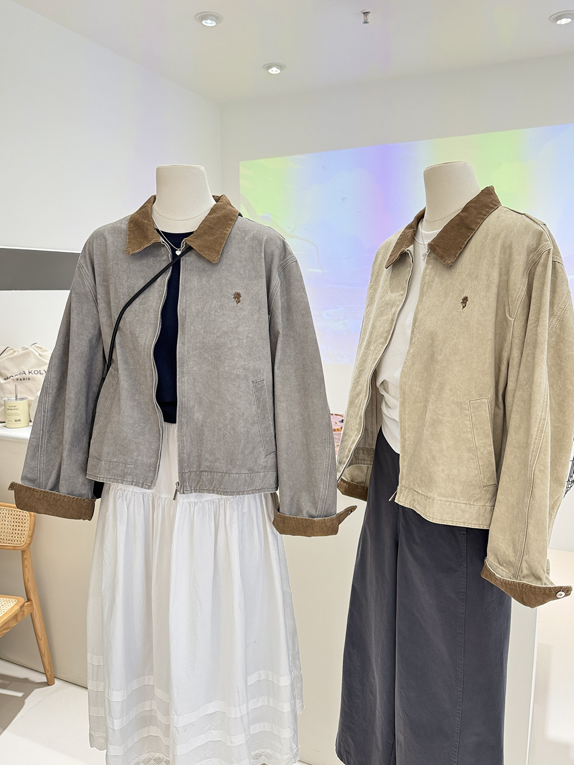 Spring and Autumn New American retro old loose lazy water lapel Detroit ...