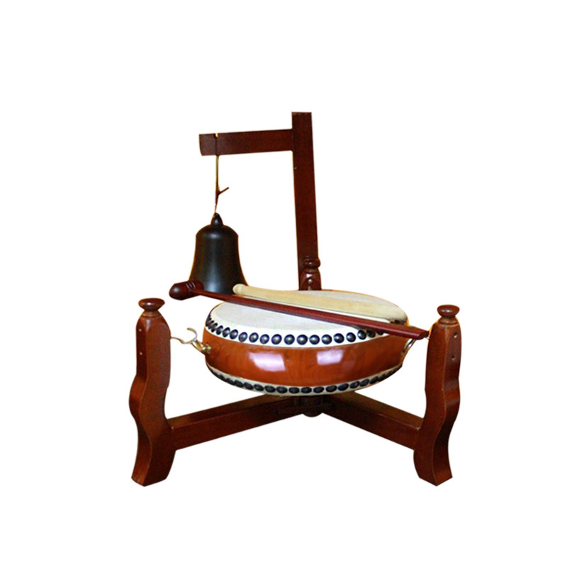 Temple Instrument Tambourine Frame - Solid Wood Folding Vertical Shelf Drum