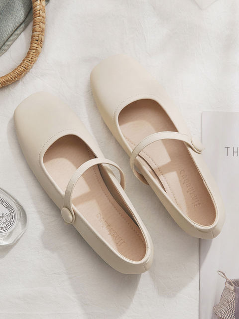 Sheepskin version ~ French Mary Zhen shoes soft leather with soft ...