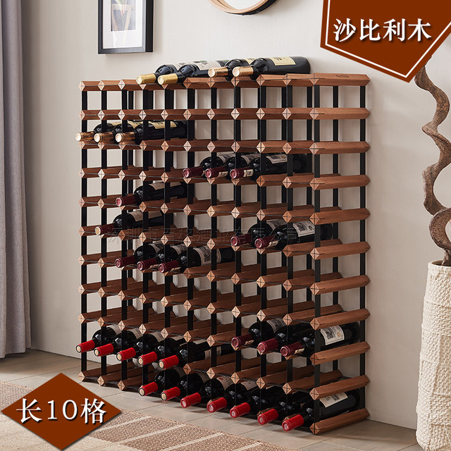Shatin 1 meter solid wood red wine rack custom wine cabinet home living ...