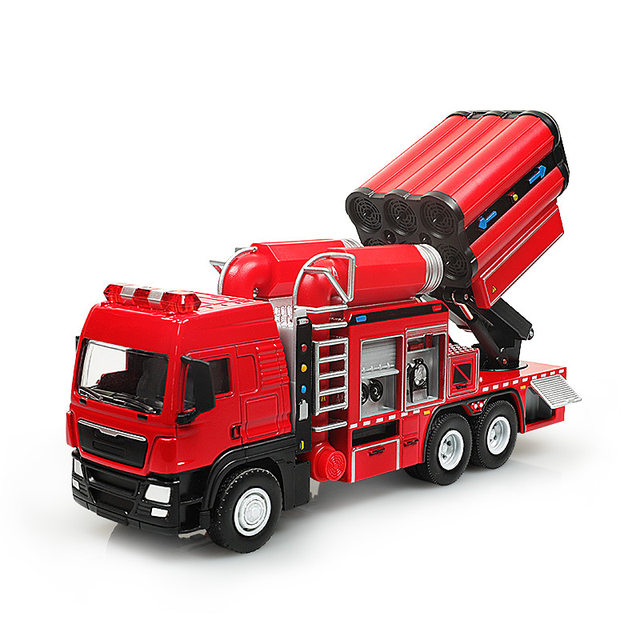 Kaidiwei smoke exhaust fire truck alloy model children's toys ...