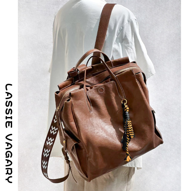 Design niche backpacks for men and women, leather commuter bags ...