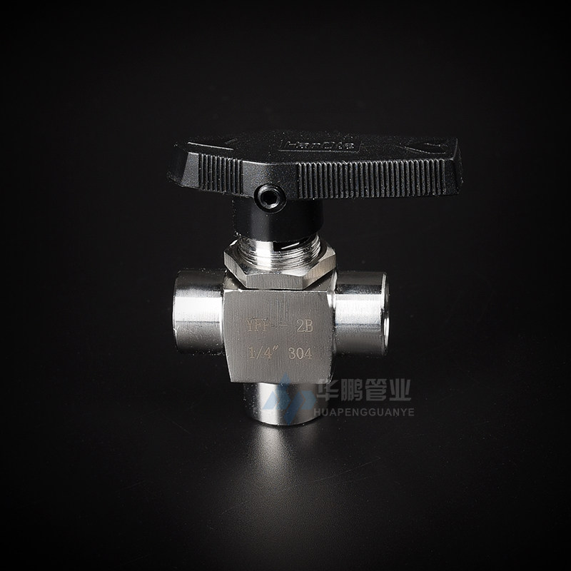 Stainless Steel Three-Way Ball Valve YFP-2B Panel Type L-Type Reversing ...