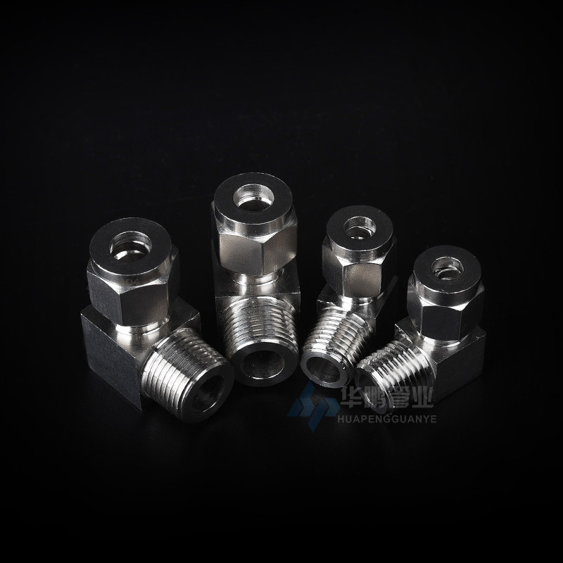 304 Stainless Steel Ferrule Elbow Terminal NPT Thread External Thread ...