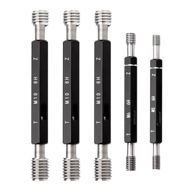 Metric internal thread gauge, plug gauge, pass and stop gauge, tooth ...
