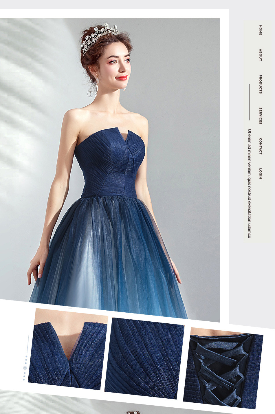 Fantasy Gradient Blue Vocal Red Song Solo Chorus Adult Dress ...