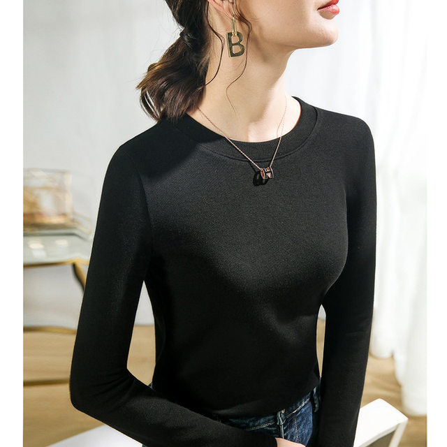 2024 Autumn New Modal Slim T-shirt Women's Long Sleeve Bottoming Shirt ...