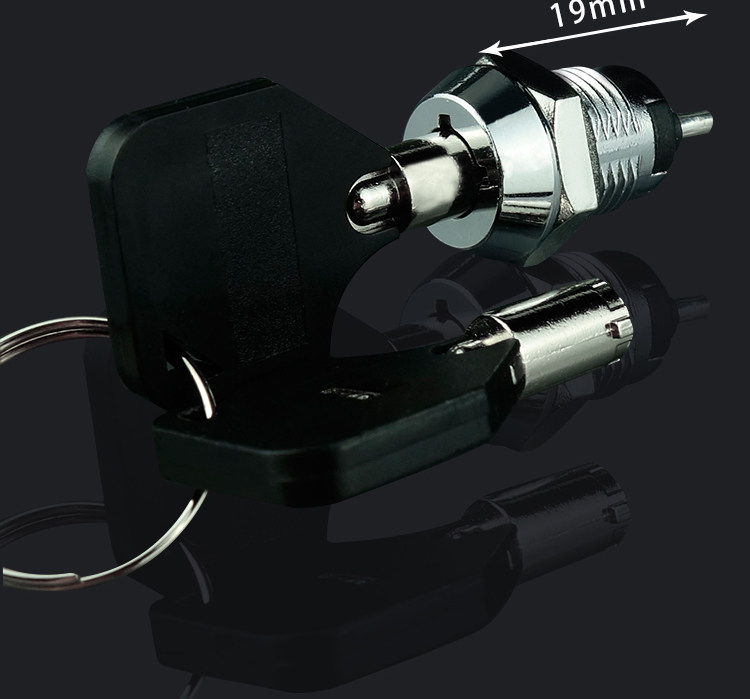 Key Switch Power Lock 1 Normally Open M12mm Cabinet Lock Electrical Box ...