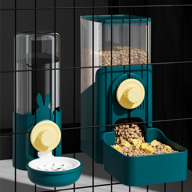 Dog hanging water dispenser, pet cat hanging cage, kettle and water ...