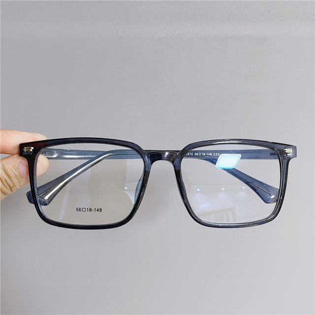 Ultra-light, ultra-wide, square face, retro TR90 myopia glasses frame ...