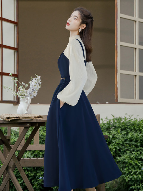 Autumn and winter French Tea Buck College style high -level sensor salt ...