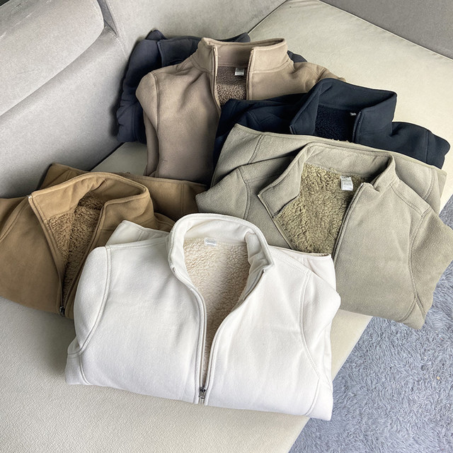 @Autumn and winter plus velvet thick solid color composite shake pill ...