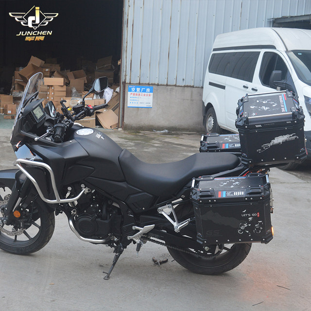 Suitable for Honda NX400 side box tail box three boxes aluminum alloy ...