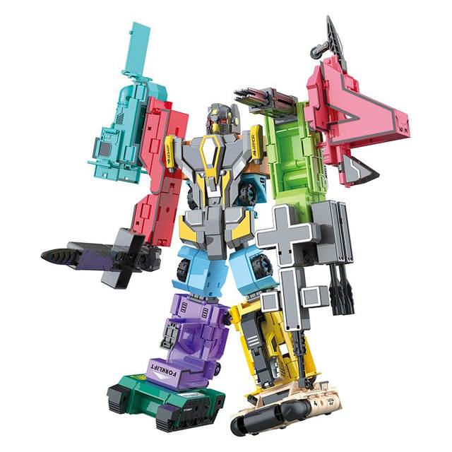 Genuine digital deformation cool team large robot full set of early ...