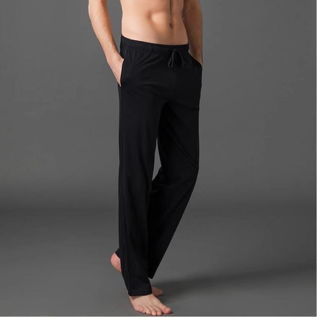 Youth Slim Cotton Blue Home Pants Men's Trousers Casual Pants Yoga ...