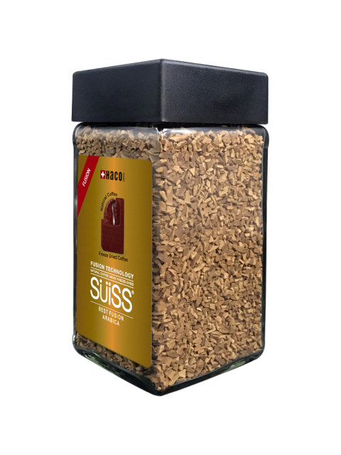 Micro-ground black coffee Swiss imported HACO freeze-dried instant pure coffee powder 100g