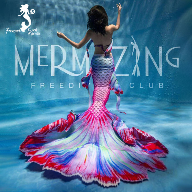 FRENZEL Mermaid Tail Swimsuit Aquarium Performance Fish Skin Diving ...