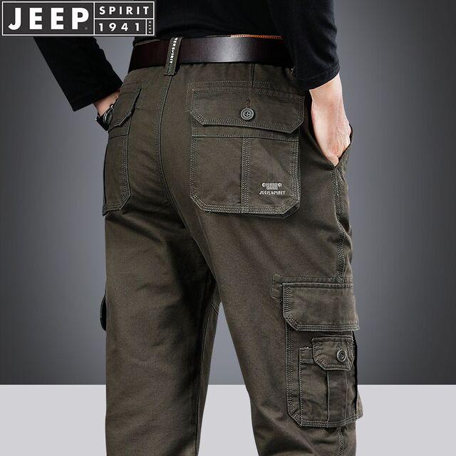 Jeep Jeep Spring and Autumn Instant Pants Men's Outdoor Army Travel ...