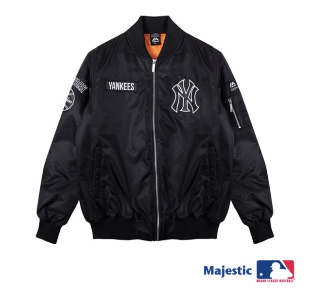 Taiwan purchases MLB Yankees winter men's baseball uniform quilted slim ...