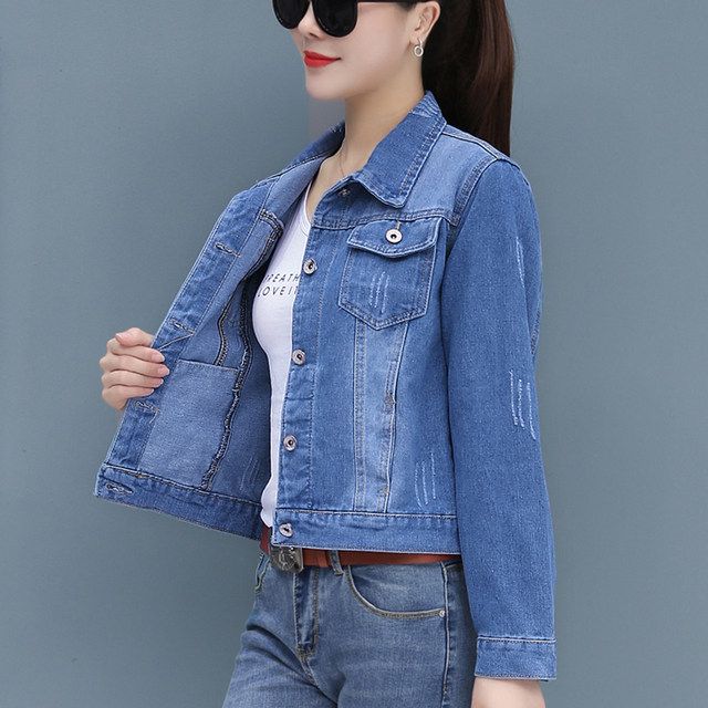 Short casual slim denim outer set women short spring and autumn new ...