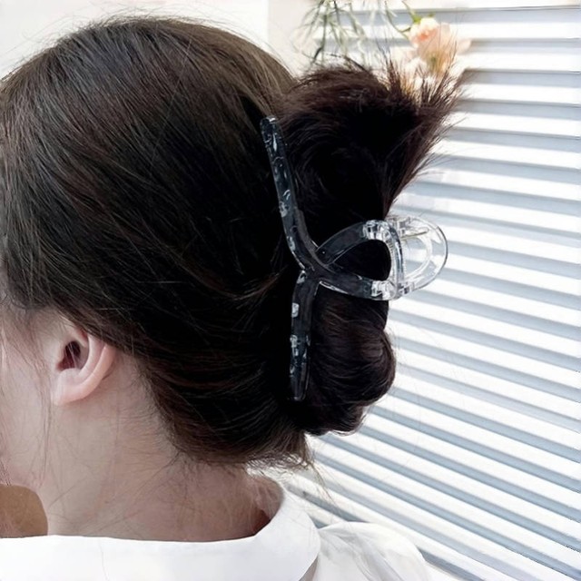 Morandi color Korean version 13cm extra large and waist hair clip back ...