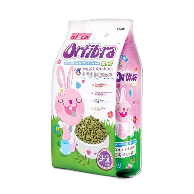 Alice rabbit food 4kg dietary fiber formula puffed granules adult ...