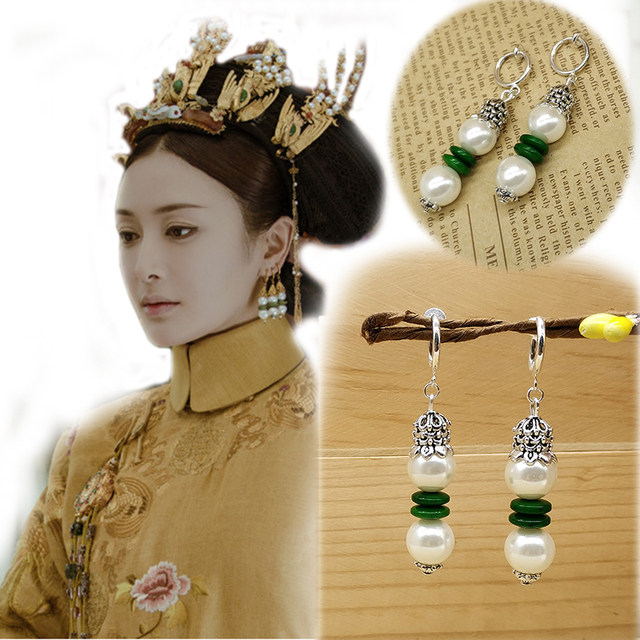 Story of Yanxi Palace, Empress Fucha's same style earrings, Qin Lan ...