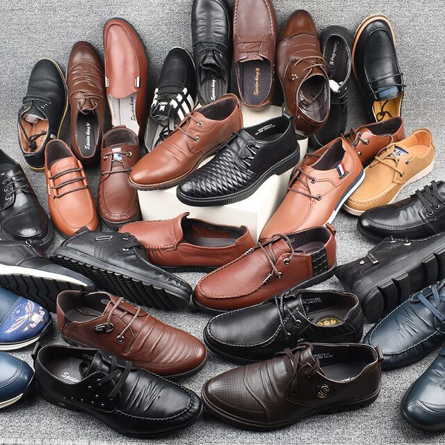 Various men's leather shoes, men's shoes, business casual leather shoes ...