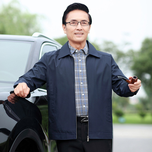 Dad's spring jacket men middle-aged and elderly men's clothing 40 years ...
