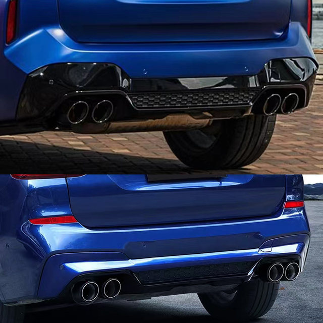 Suitable for 18 to 21 BMW x3M rear lip modification Thunder 4-out tail ...