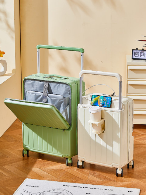 2025 new suitcase for women with front opening large capacity multi ...