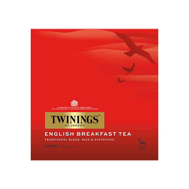 British TWININGS Black Tea British Breakfast Tea 100 Tablets Bag Tea ...