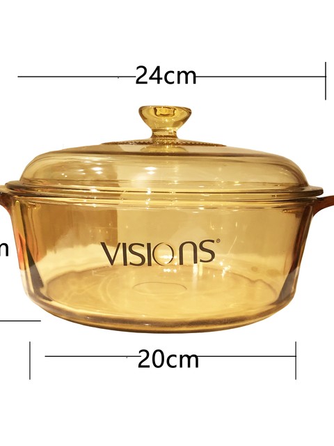 American Corning pot vs. 3.5L deep pot, high-definition crystal color ...