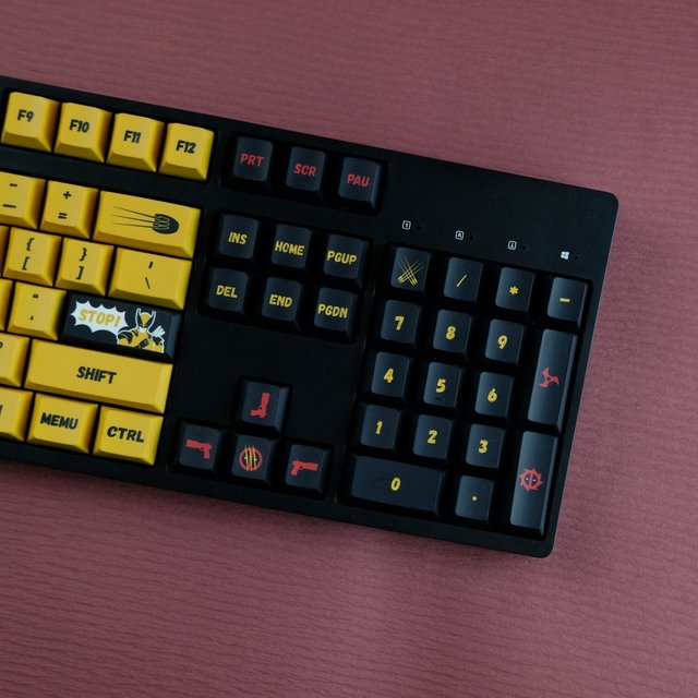 Marvel Deadpool and Wolverine Themed Keycaps, Dye-Sublimated Pbt ...