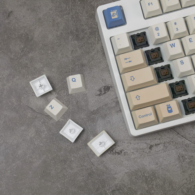 Gmk Soy Milk Keycaps Pbt Dye-Sublimation Mechanical Keyboard Keycaps ...