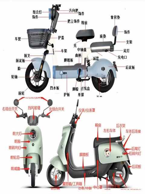 Aima electric car full car accessories Aima special accessories ...